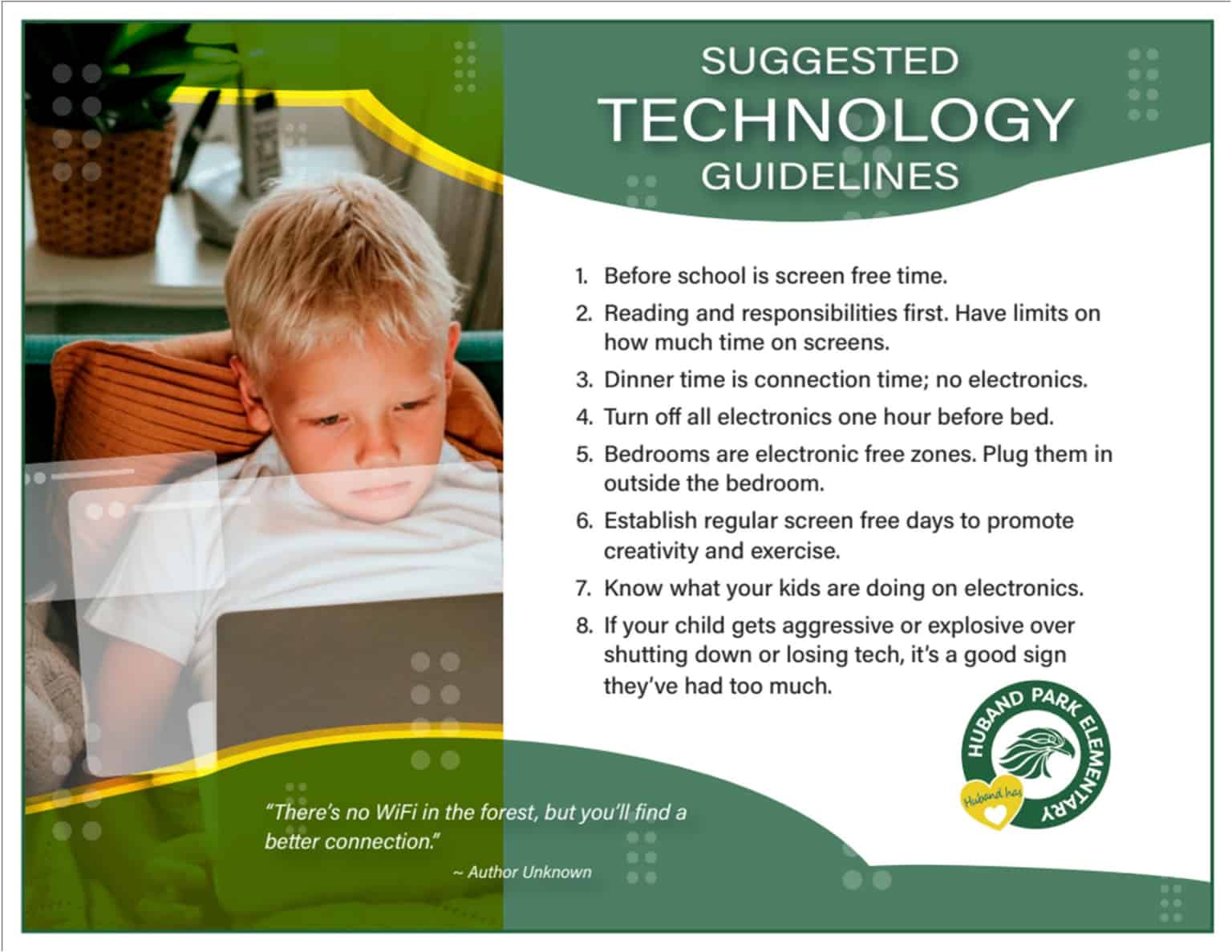 Suggested Technology Guidelines – Huband Park Elementary