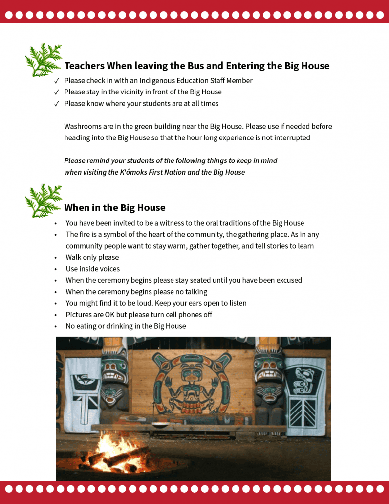 Kumugwe Big House Experience – Indigenous Education