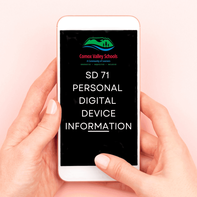 SD 71 – Important Information about Personal Digital Devices - Comox ...
